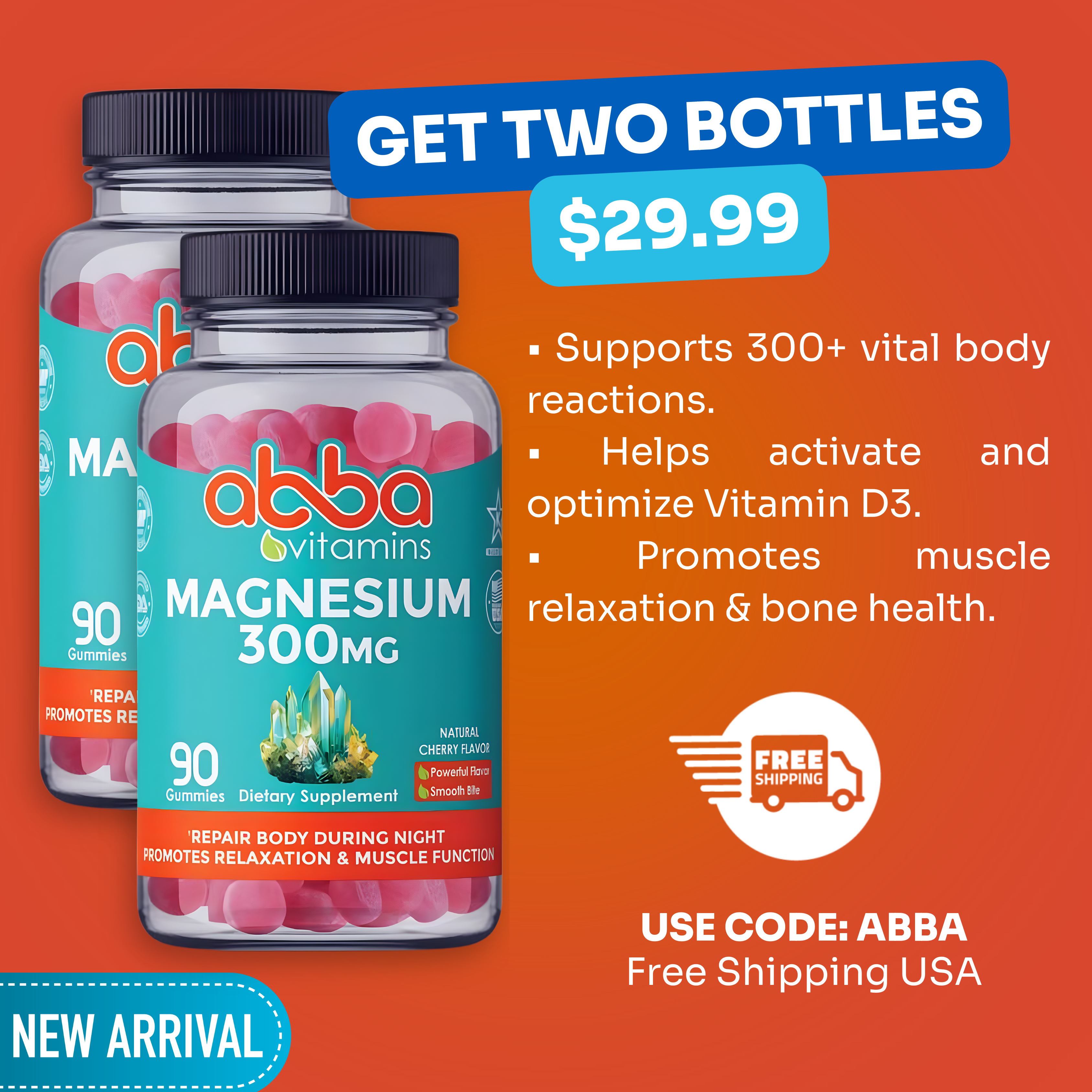 Combo Magnesium Citrate 300mg – Abba Vitamins