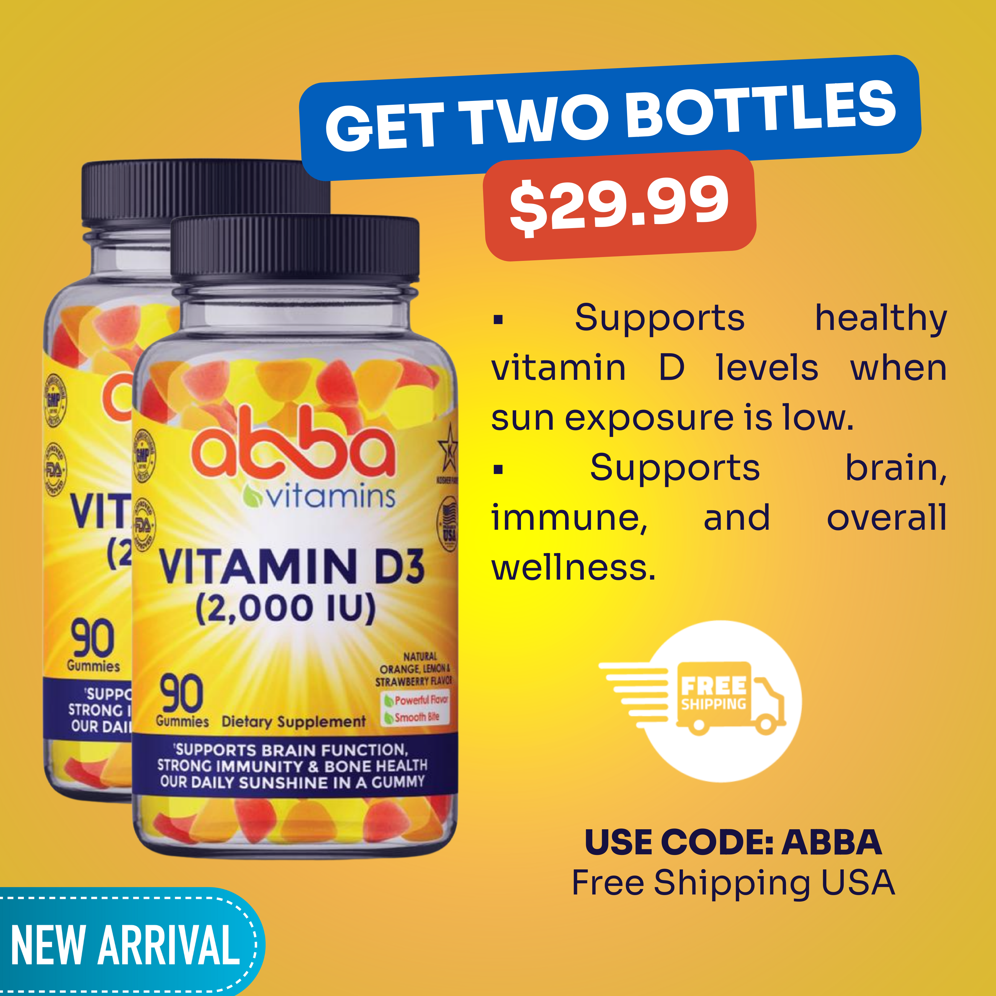Combo Vitamin D3 (2.000 IU) – Abba Vitamins